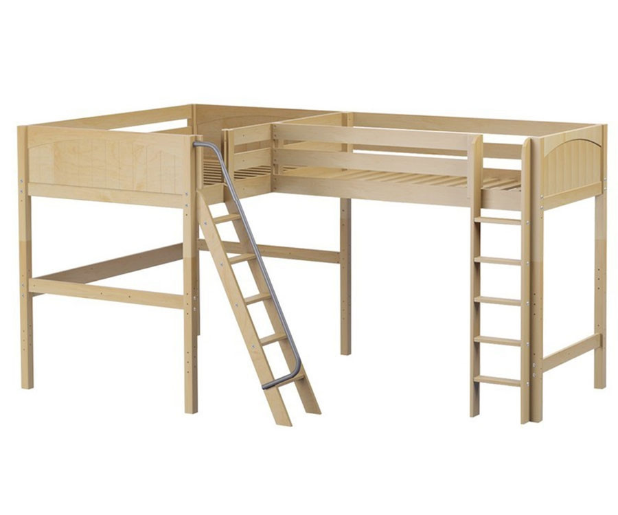 Maxtrix SUMMIT Corner High Loft Bed | Matrix Kids Furniture | Solid ...