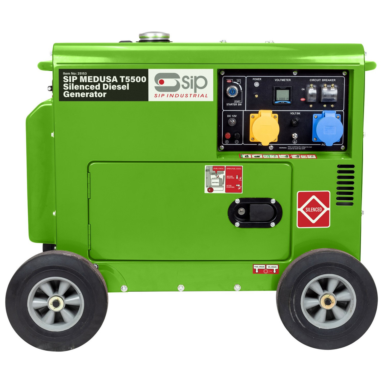 Sip Medusa T5500 Silenced Diesel Generator 25153