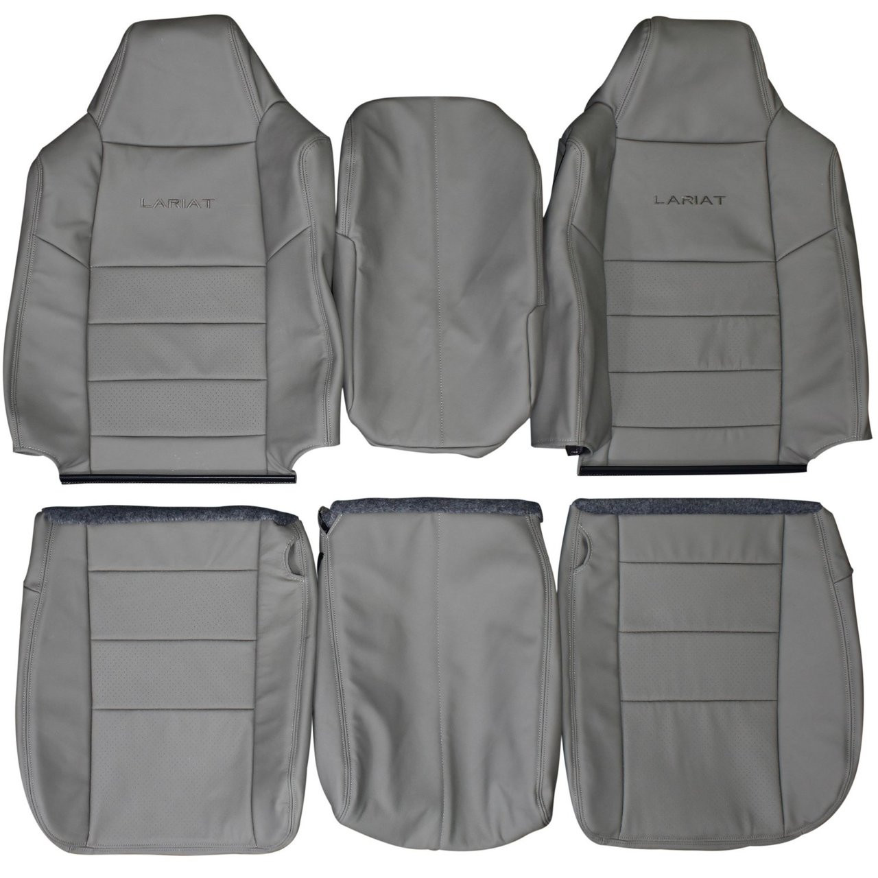 2004 2007 Ford F 250 F 350 Lariat Custom Real Leather Seat Covers Front Lseat