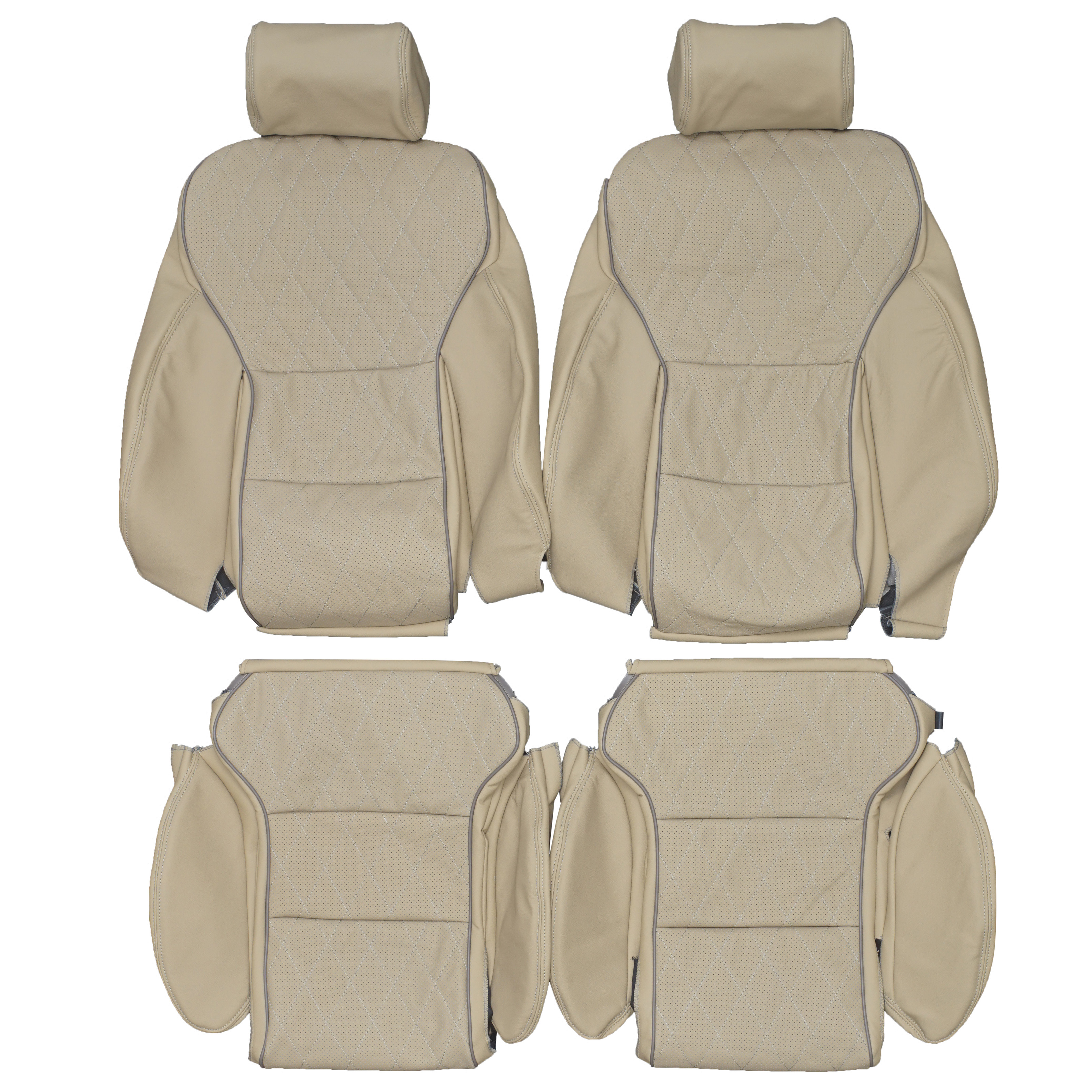 2003 2010 Audi A8 Custom Real Leather Seat Covers Front