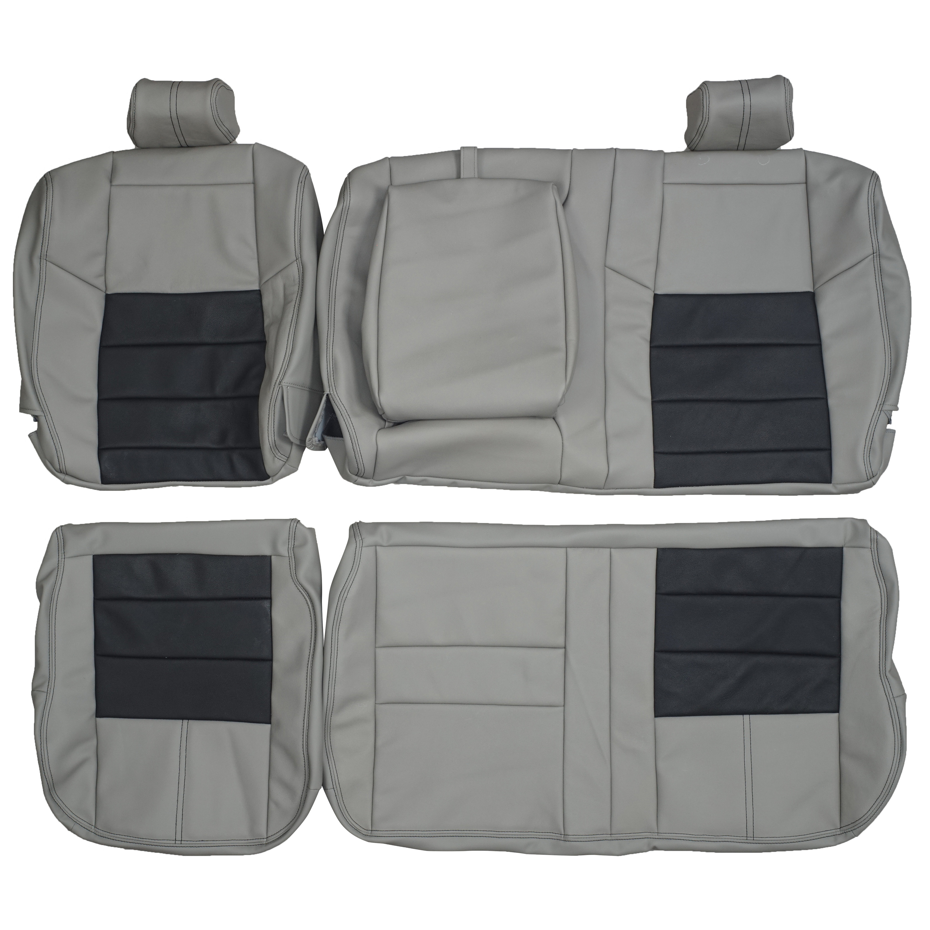 2008 2010 Ford F250 F350 Lariat Custom Real Leather Seat Covers Rear Lseat
