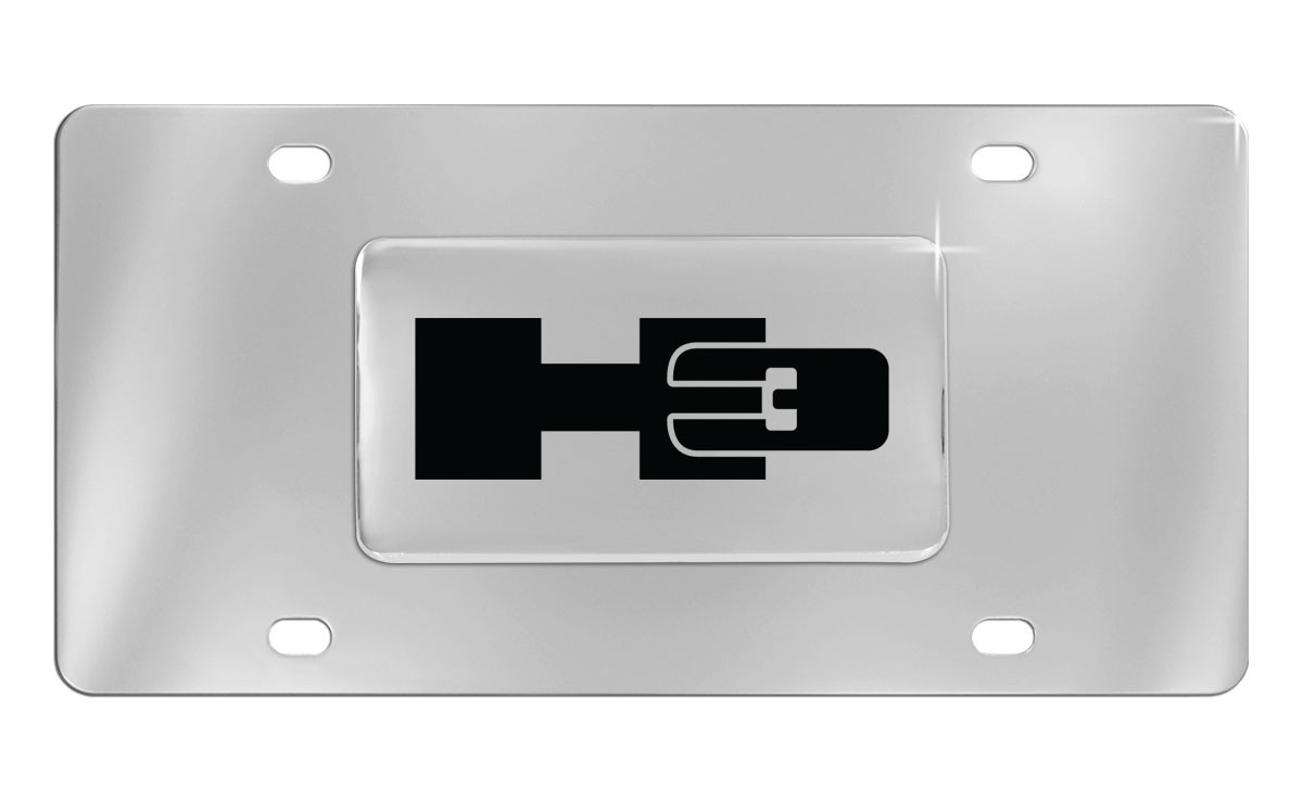 Hummer H3 Logo Only Chrome Plated Solid Brass Emblem Attached To a ...