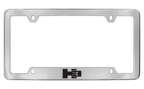 Hummer H3 Logo Only Bottom Engraved Chrome Plated Solid Brass License ...