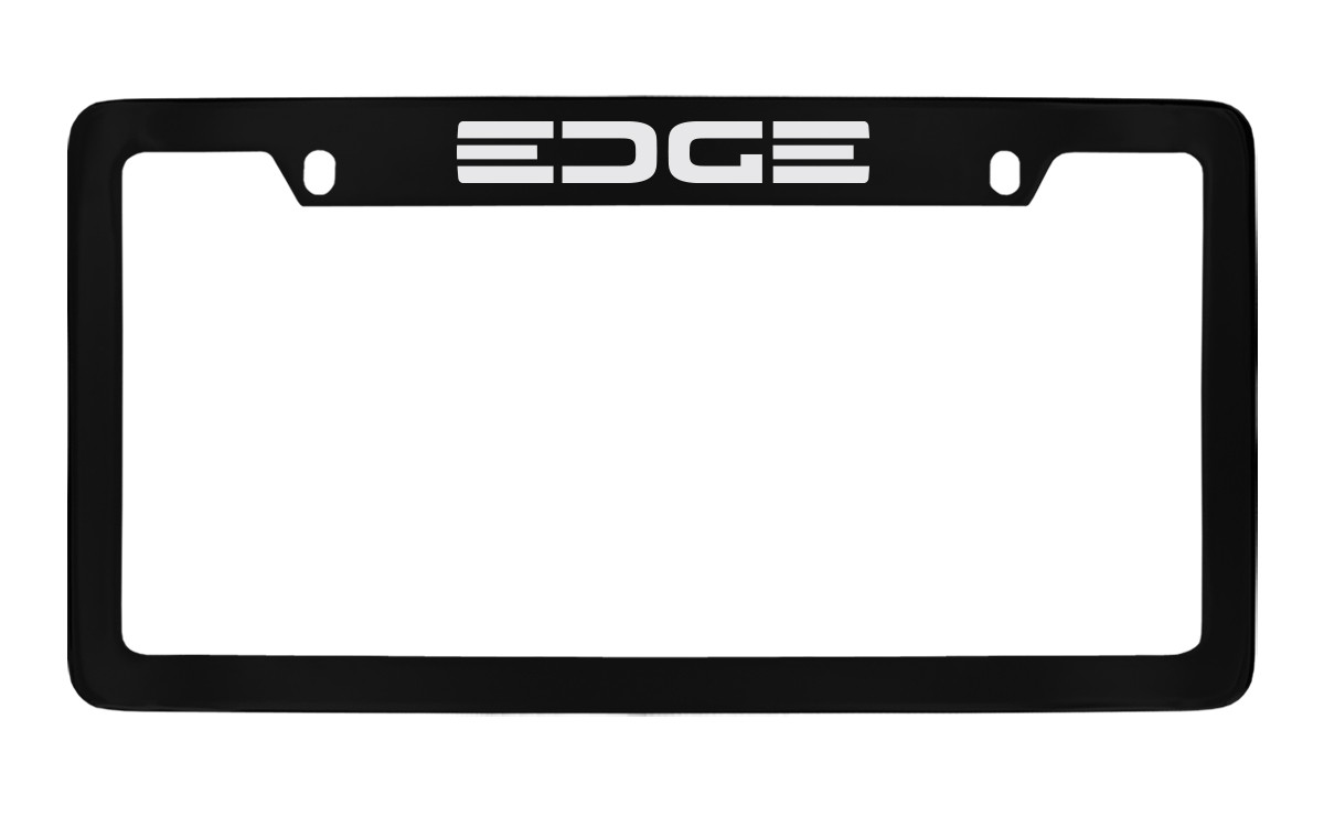 Ford Edge Top Engraved Black Coated Zinc License Plate Frame Holder ...