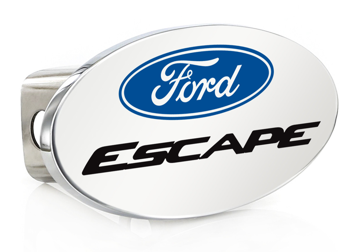 Ford Escape with Logo Oval Trailer Hitch Cover Plug