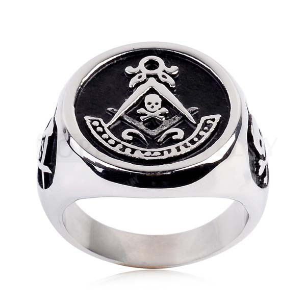 Mason Skull Emblem inside Masonic Compass and side emblems - Freemason ...