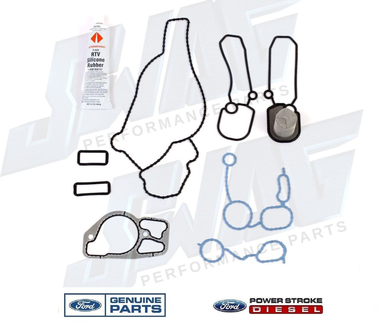 FORD 7.3L POWERSTROKE DIESEL OEM FRONT COVER / HPOP RESERVOIR GASKET ...
