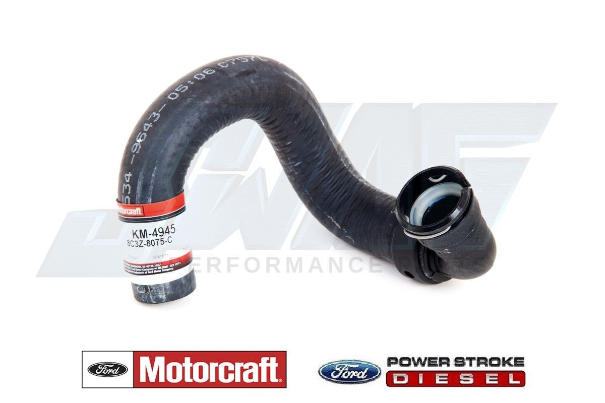 MOTORCRAFT FORD 6.4L POWERSTROKE DIESEL OEM COOLANT TANK OVERFLOW HOSE ...