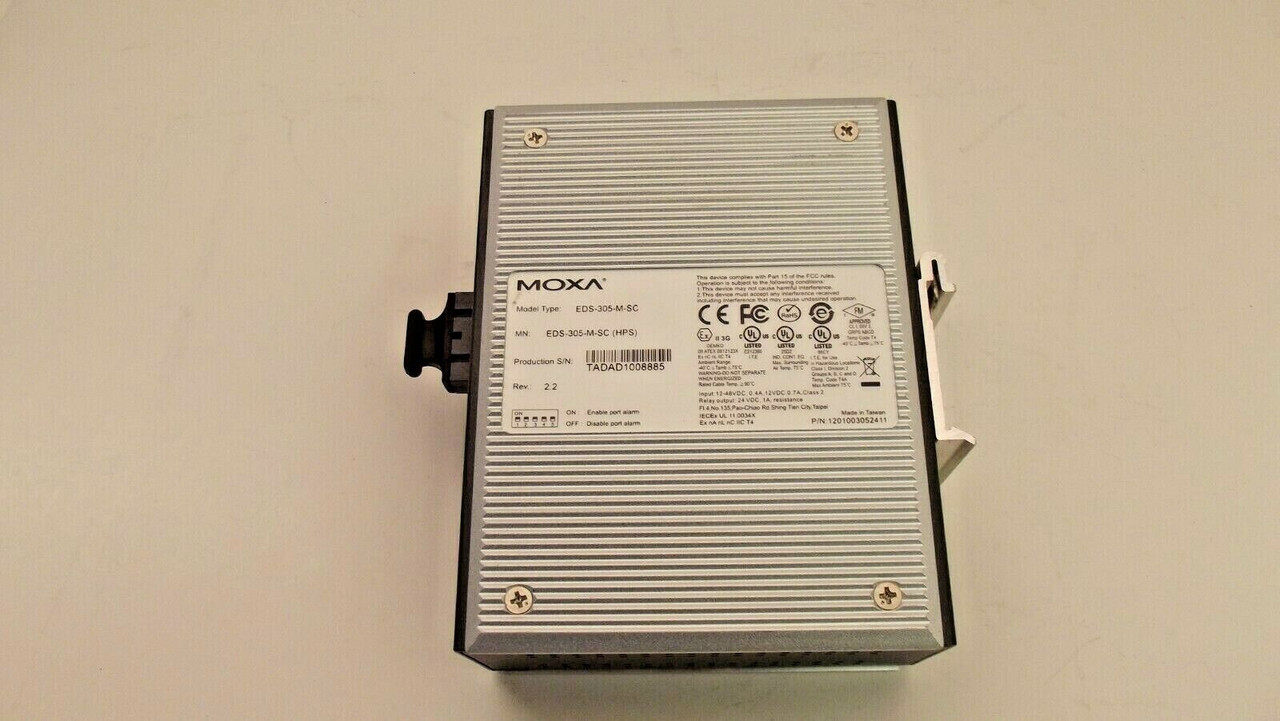 MOXA EDS-305-M-SC Unmanaged Redundant Ethernet Switch MOXA EDS-305-M-SC Unmanaged Redundant Ethernet Switch