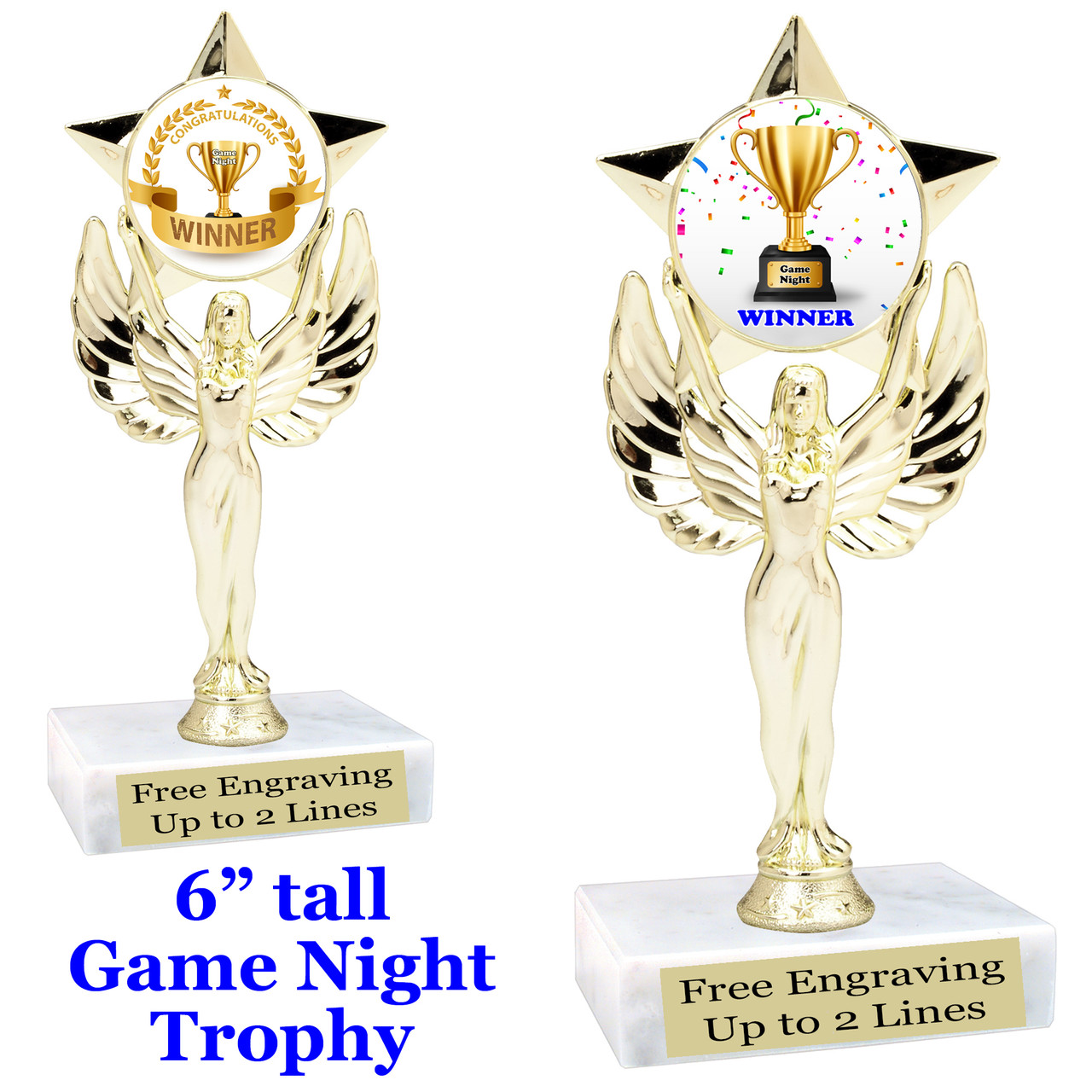 game night trophy