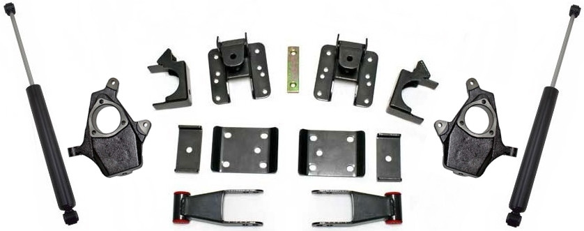 2014-2016 Chevy Silverado 1500 2wd/4wd (1pc Drive Shaft) 2/4" Lowering ...