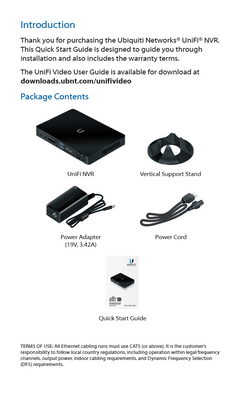 Ubiquiti UVC-NVR Network Video Recorder UniFi NVR 500 GB ( UVC NVR )