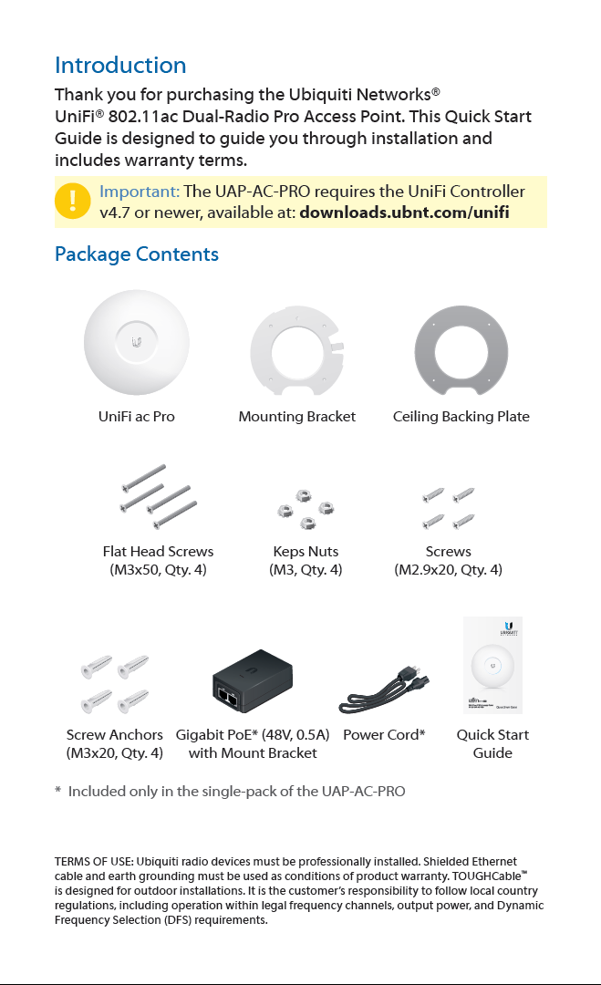 Ubiquiti UAP-AC-PRO Enterprise Wi-Fi System - Vestabond