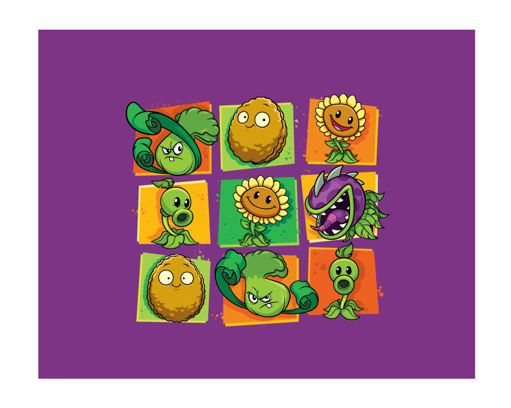 Plants vs. Zombies: PVZ Plants Montage - Walls 360