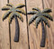 Palm Tree Plaque Set of 2 #2195