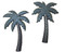 Palm Tree Plaque Set of 2 #2195