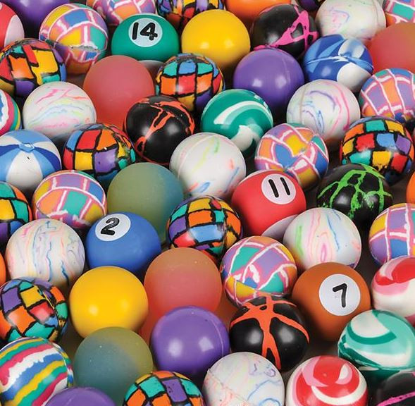 Bag of 144 High Bounce 27mm Superballs - GumballStuff: Bulk Vending ...
