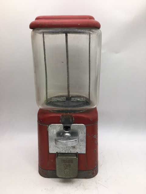 Vintage Oak Acorn Glass Globe Gumball Candy Nut vending machine to ...