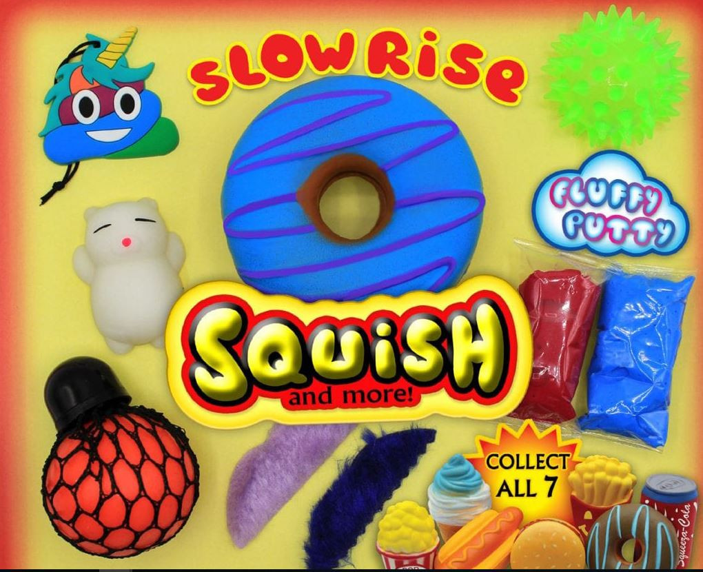 Slow Rise Squish and Toy Mix 250 pcs in 2" Capsules with Display ...