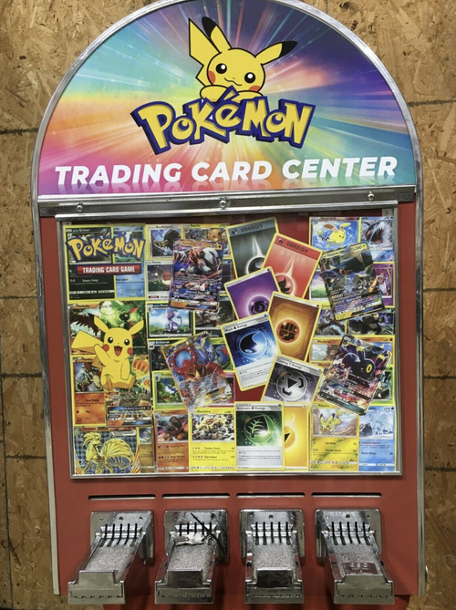 Themed Pokemon Card Vending Machine 4 column Trading Card Center ...