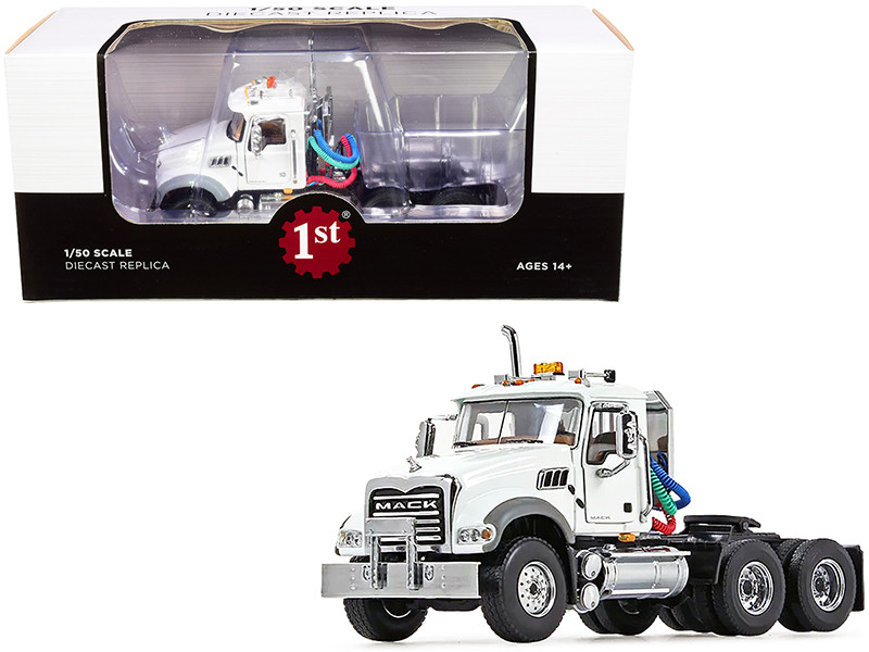 Buy First Gear Mack Granite MP Engine Series Truck Tractor White 1/50 ...