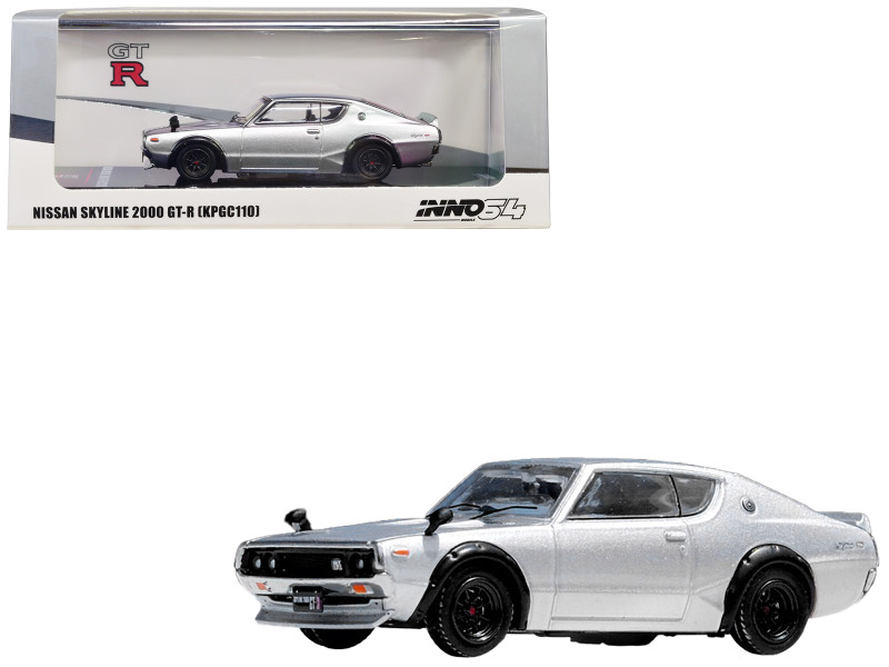 Nissan Skyline 2000 GT R KPGC110 RHD Right Hand Drive LB-Works Black 1/64 Diecast Model Car Inno ...