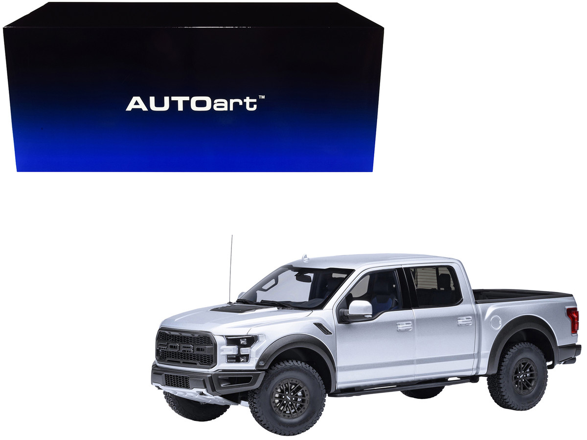 2019 Ford F 150 Raptor Pickup Truck Ingot Silver 1/18 Model Car Autoart ...