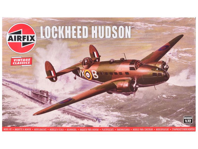 Level 2 Model Kit Lockheed Hudson Light Bomber Aircraft 1/72 Plastic ...