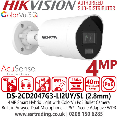 Hikvision 4MP Smart Hybrid Light with ColorVu IP Camera - High-quality ...