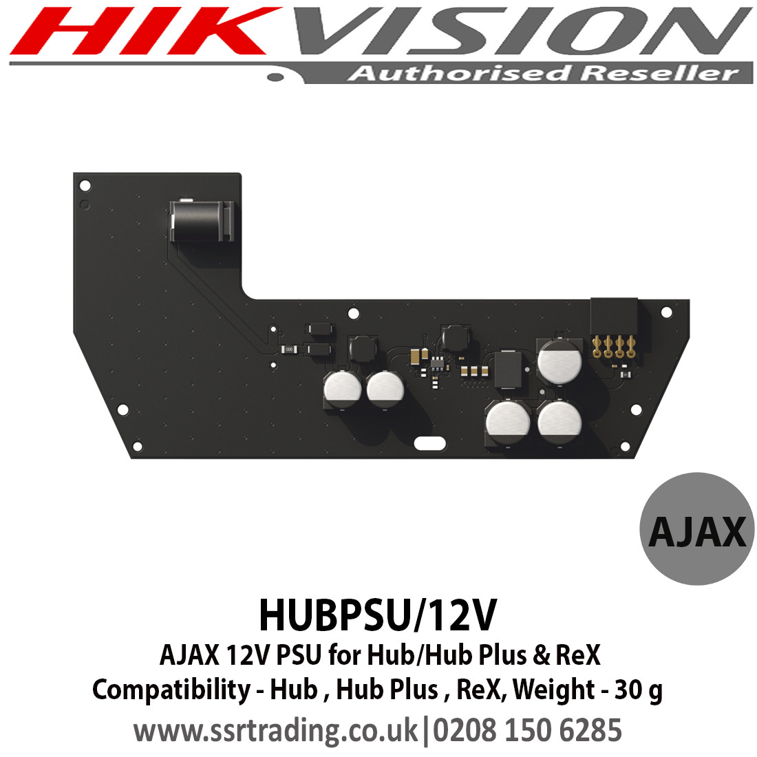 AJAX - HUBPSU/12V PSU for Hub/Hub Plus & ReX Compatibility - Hub , Hub ...
