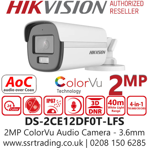 Hikvision 2mp Smart Hybrid Light Camera Ds 2ce12df0t Lfs 3 6mm