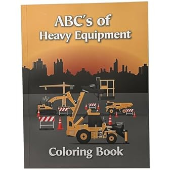 heavy equipment coloring book