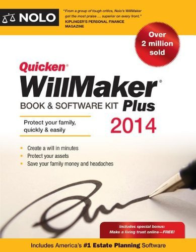 Quicken Willmaker Plus by Editors Nolo