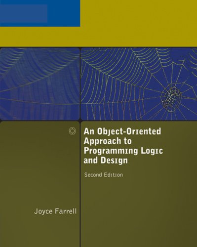 Object Oriented Approach To Programming Logic And Design By Farrell