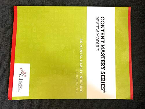 Content Mastery Series RN mental health nursing Edition 10.0 ...