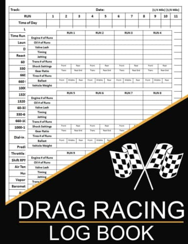 Drag Racing Log Book by ttabdin publishing