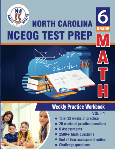 North Carolina State (NC EOG) Test Prep: 6th Grade Math: Weekly ...