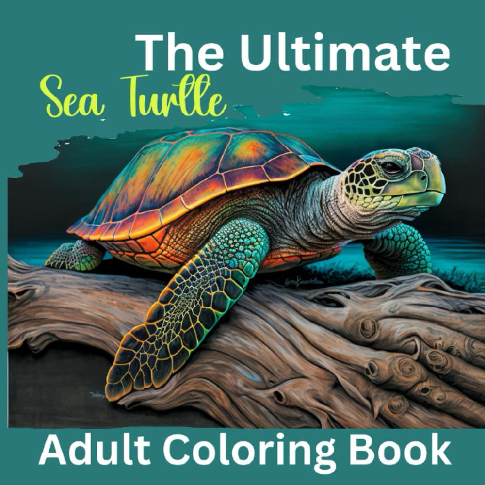 sea turtle coloring pages colored