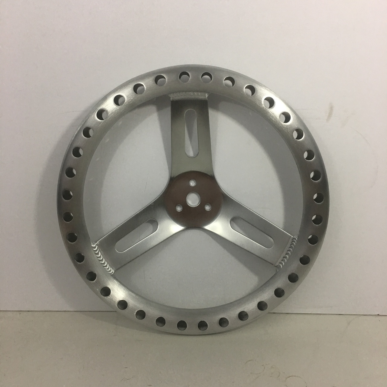 13" aluminum dished 3 bolt racing steering wheel with holes - King Off ...