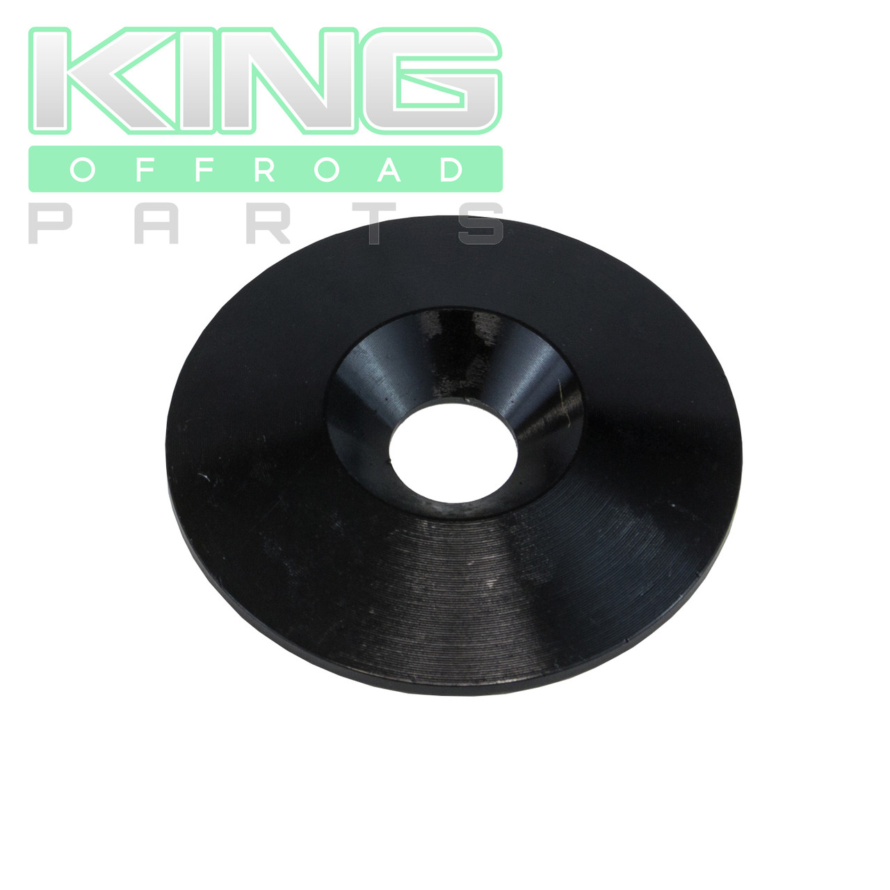 BLACK ANODIZED ALUMINUM BODY WASHERS 1 1/8" OD WITH 1/4" ID, WITH ...