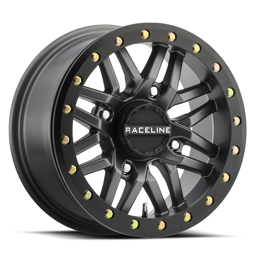 RACELINE A91-G RYNO GUNMETAL UTV BEADLOCK WHEEL 15X10 4X137 LUG PATTERN ...