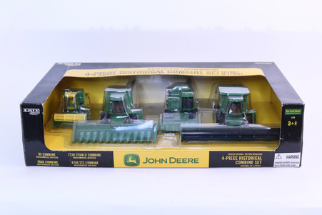 1/64 John Deere 4-Piece combine historical set - Windy Hill Farm Toys