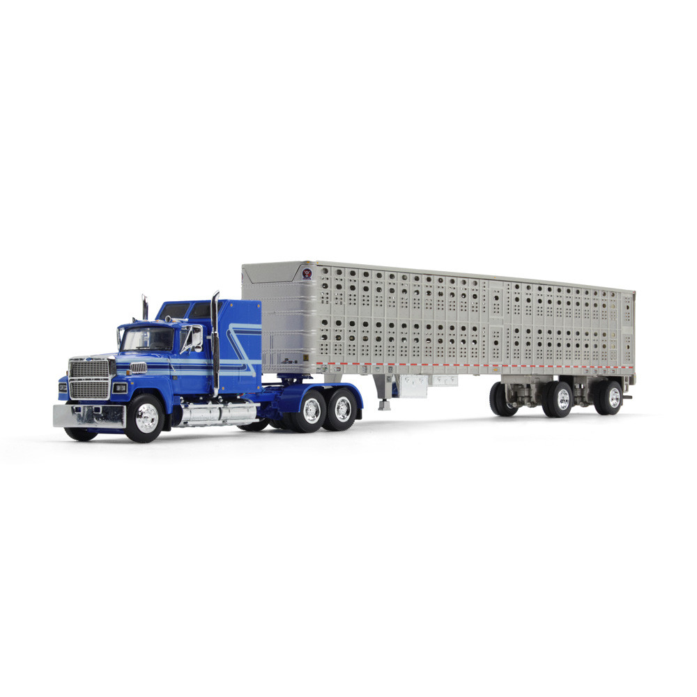 1/64 DCP Ford L9000 60" aerodyne sleeper with silver spread axle Wilson ...