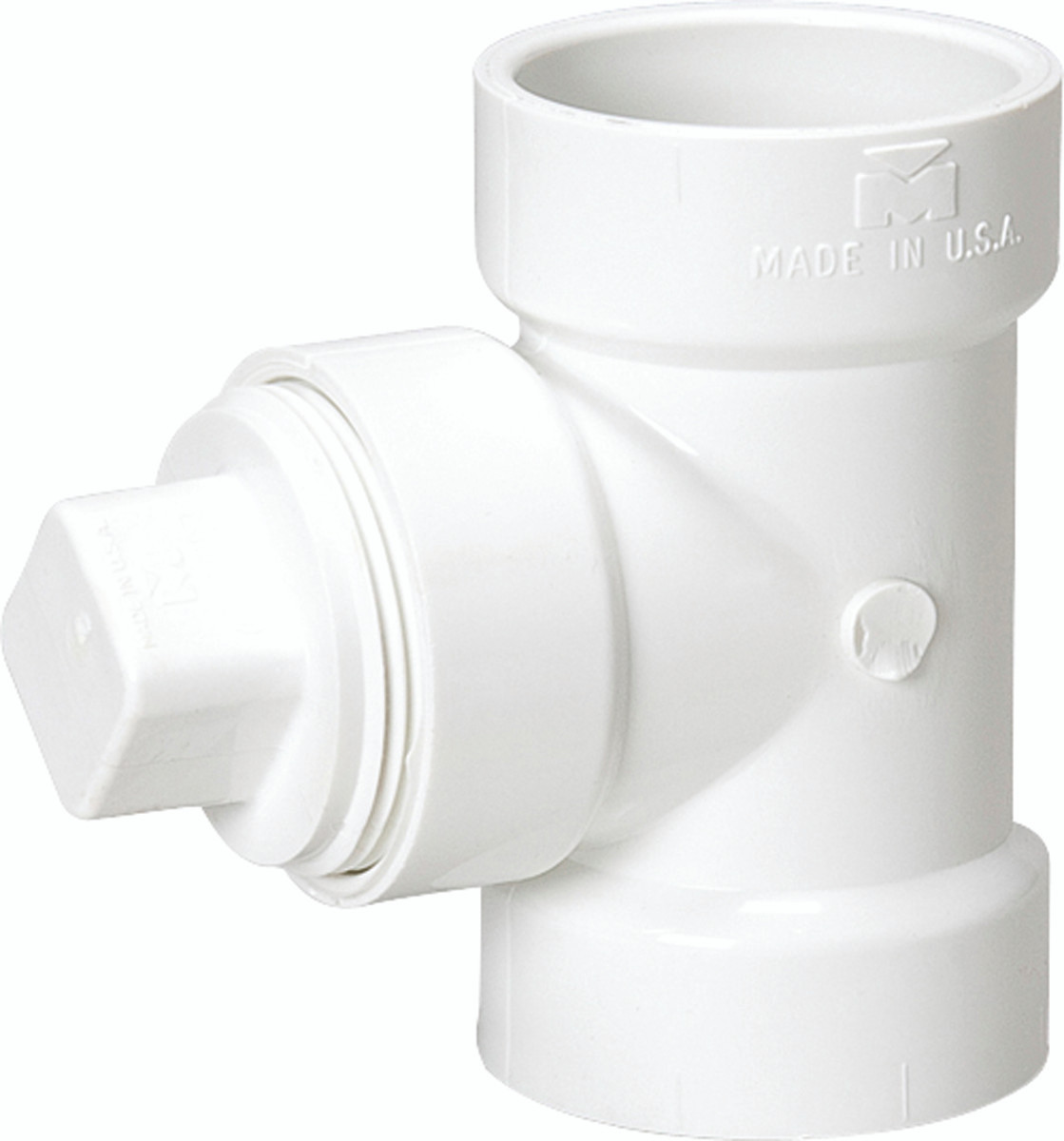 Mueller Industries 92110 DWV PVC TEST TEE WITH PLUG 1-1/2 IN.
