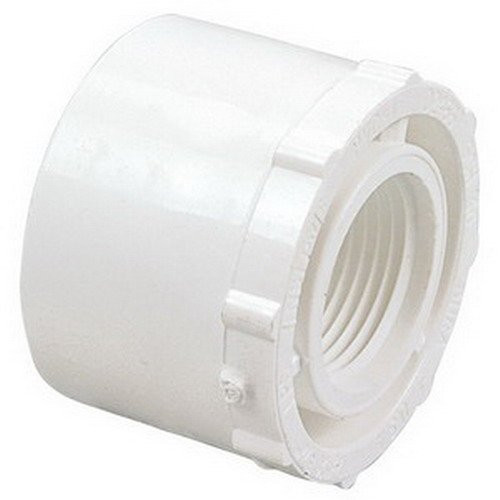 "NIBCO, INC." 438209 White PVC SCH 40 Reducing Hex Bushing, 1-1/2" x 1/2"