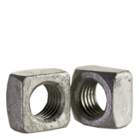 1/4"-20 Square Nut, Grade 2, Hot Dip Galvanized #238028 | AFT Fasteners