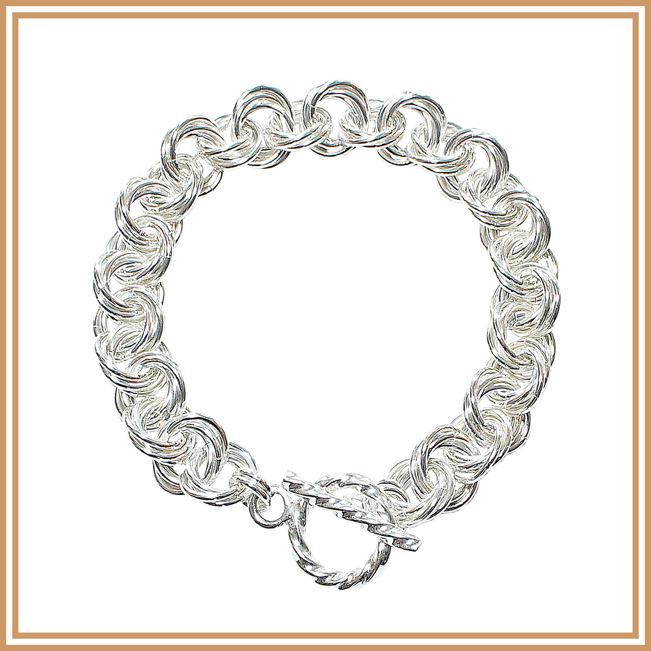 Sterling Silver Byzantine Rose Bracelet | Shop Gemstone, Gold and ...