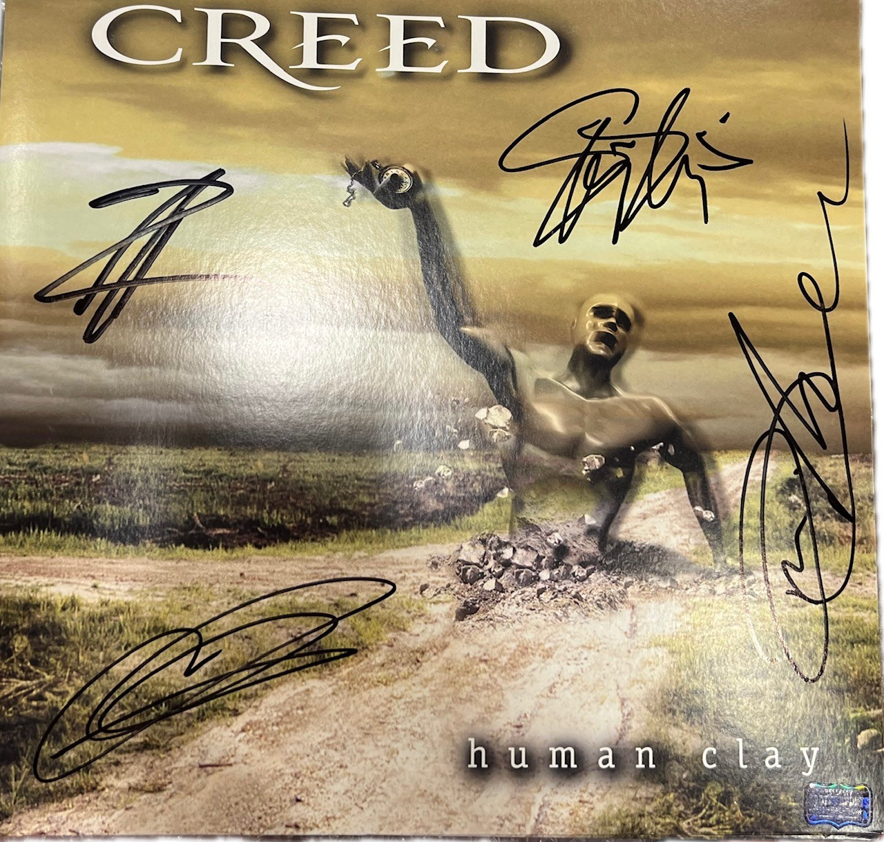 Creed Signed 12 inch Vinyl Album "Human Clay" signed by Scott Stapp ...