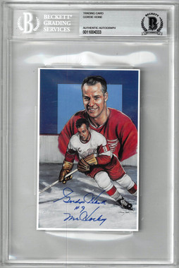 Gordie Howe Autographed Legends of Hockey Card w/ Mr. Hockey - Detroit ...