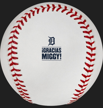Miguel Cabrera Autographed Official Gracias Miggy Baseball (Show Pre ...